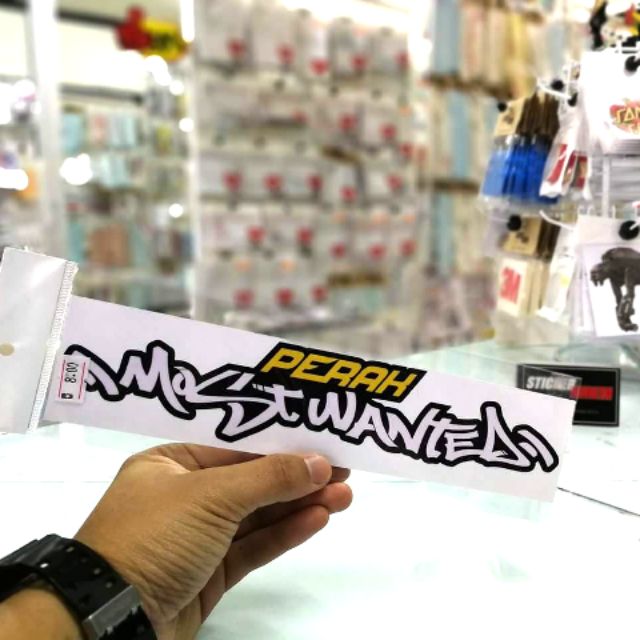 Perak Most Wanted Car Sticker Kereta Negeri Malaysia | Shopee Malaysia