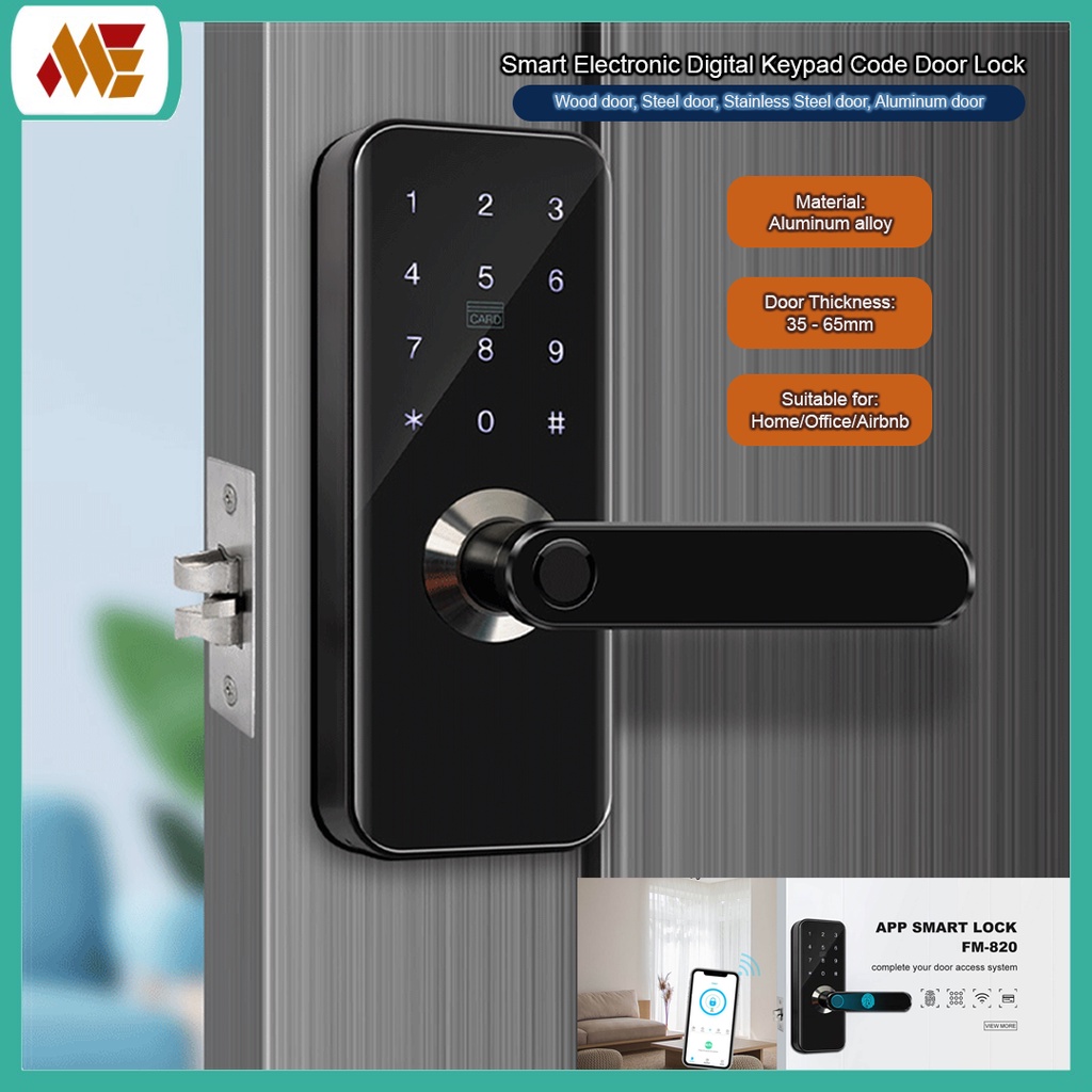 Digital Keypad Code Door Lock for Home/Office | Shopee Malaysia