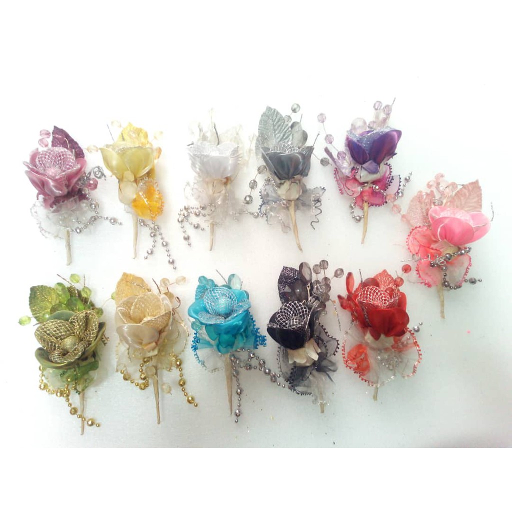 BUNGA ROZEK SATIN RM5.50 ( jenis Pin ) | Shopee Malaysia