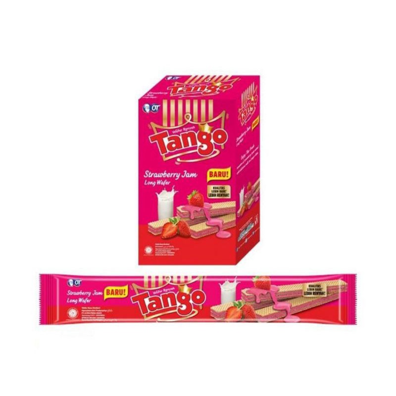 Tanggo strawberry flavored wafer unit (7gr x 20pcs x box) | Shopee Malaysia