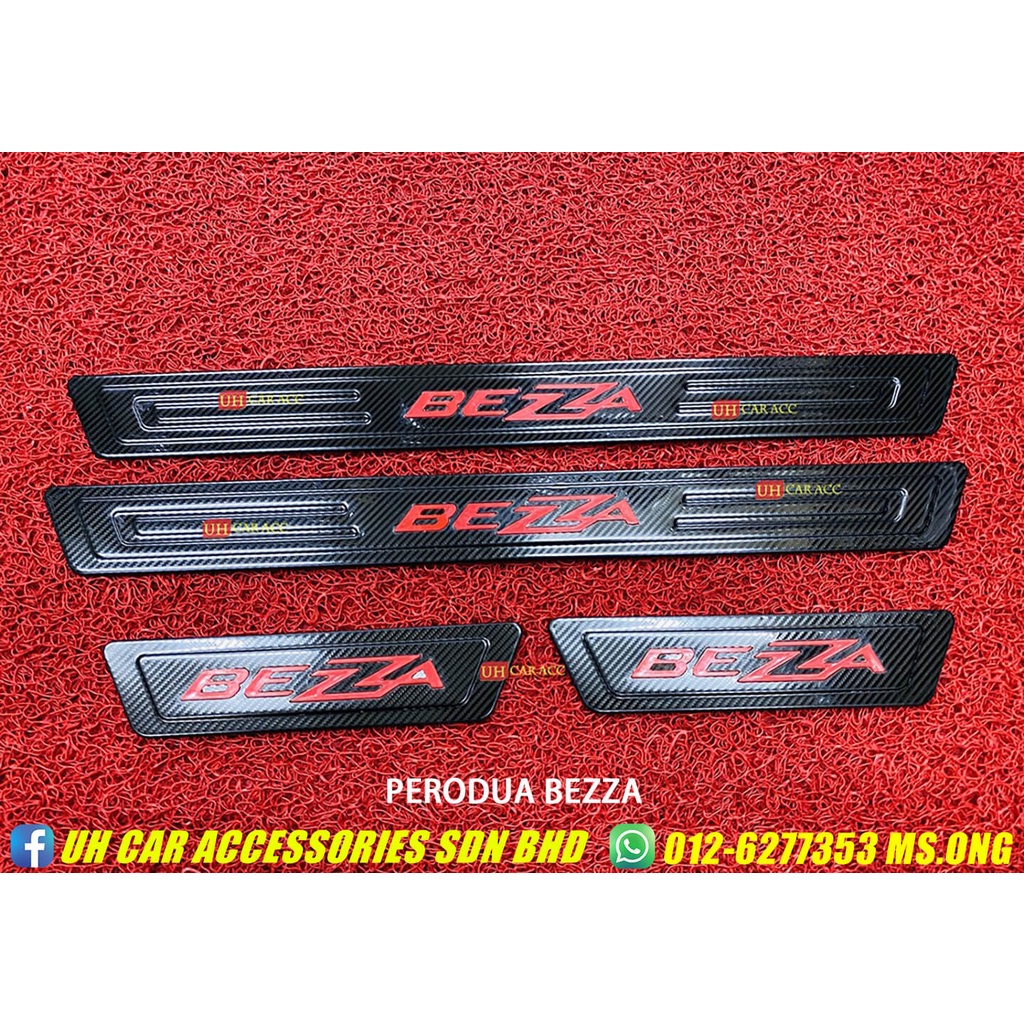 Perodua Bezza Side Sill Plate Door Step Side Step Window Step Carbon ...