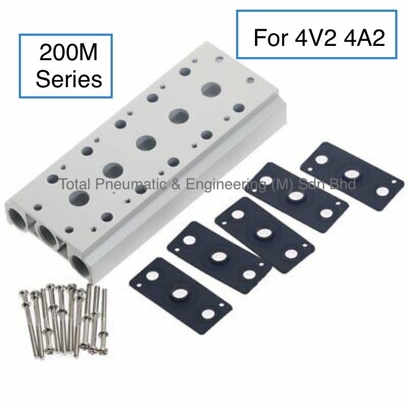 Pneumatic Solenoid Valve For 4V210-08 4V220-08 Manifold Base 200M ...