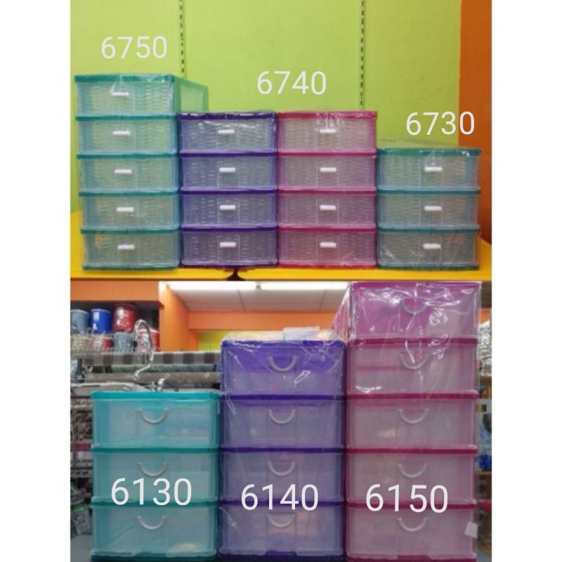 A4 Drawer/mini drawer/cabinet 3tier/4 tier /5 tier/Laci Plastik/Rak ...