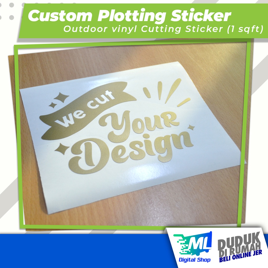 Vinyl Sticker Plotting/ Cutting (custom size, color) We Cut Your Design ...