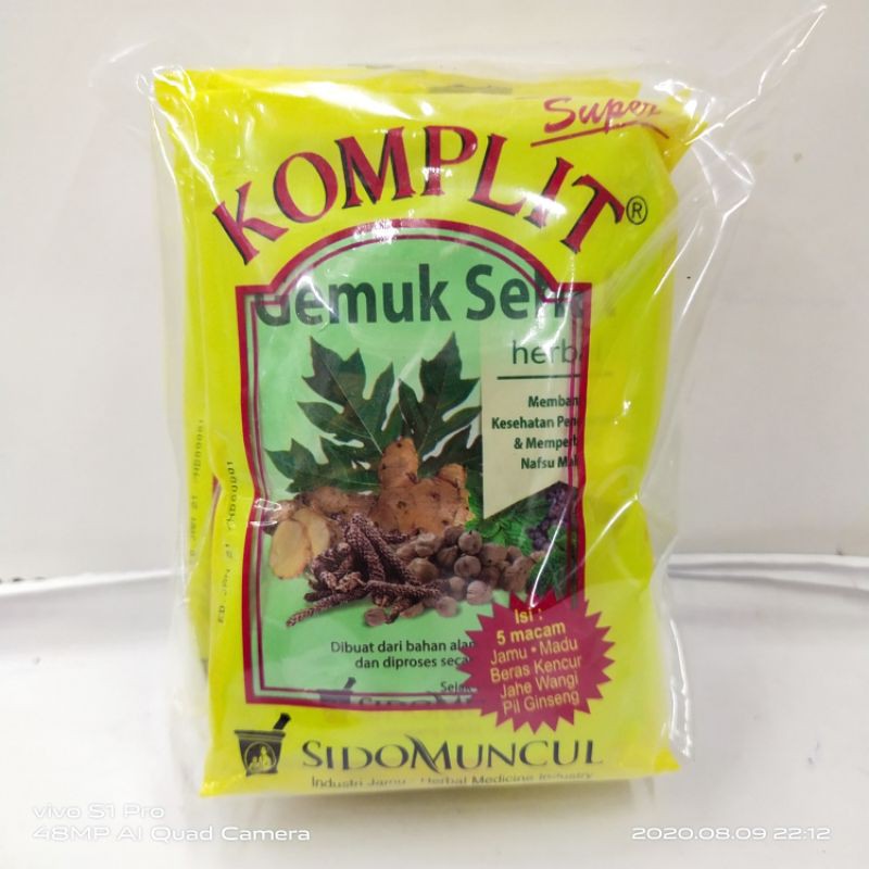 Jamu komplit Sido Muncul gemuk sehat(5in1@7gr) | Shopee Malaysia