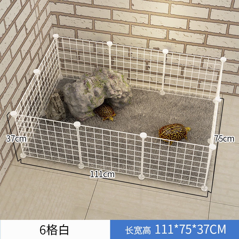 Pet Turtle Free-Range Fence Sulcata Tortoise Punch-Free Household ...