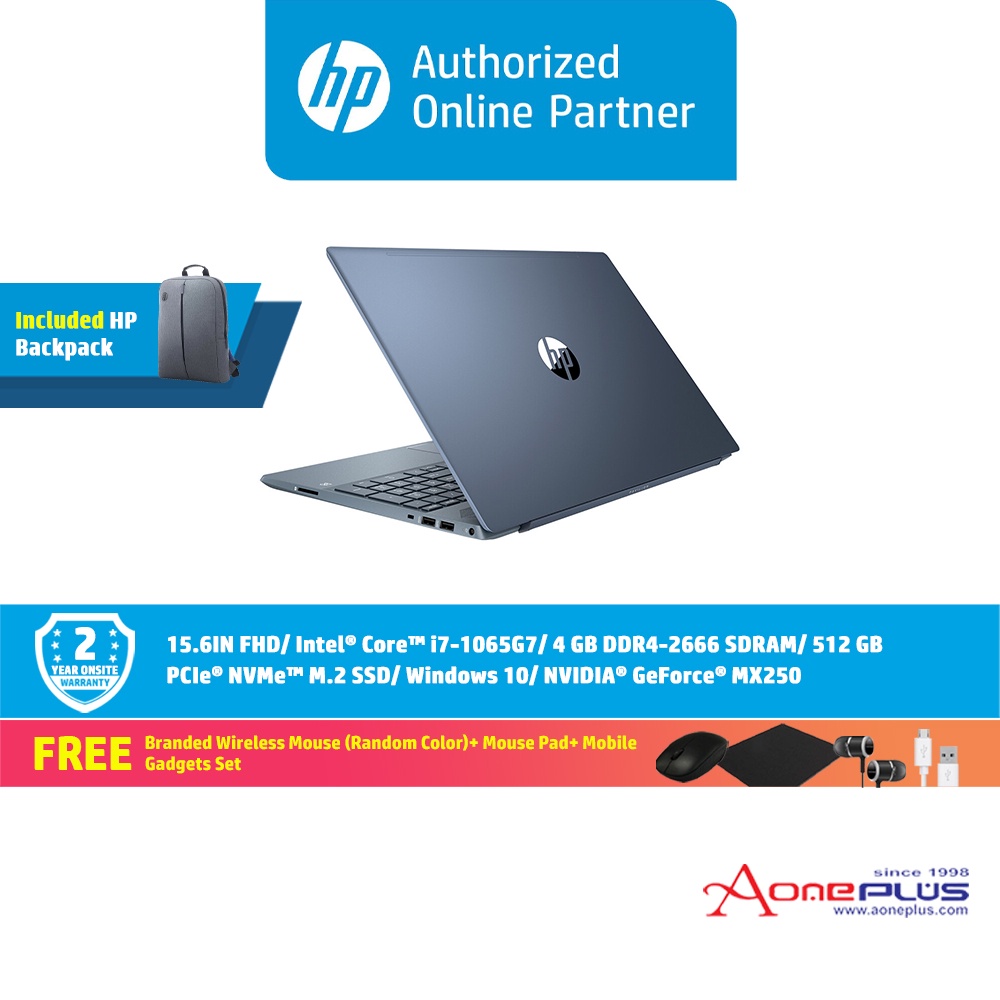 HP Pavilion 15-cs3137TX Fog Blue/15-cs3136TX Mineral Silver Laptop (15. ...
