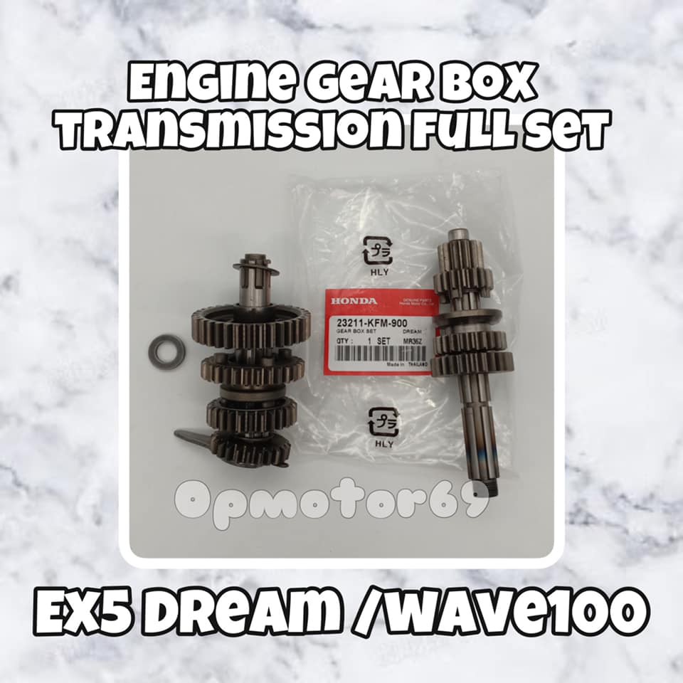 Honda EX5 Dream Wave100 Engine Gear Box Transmission Full Set EX5 Dream W100 | Shopee Malaysia