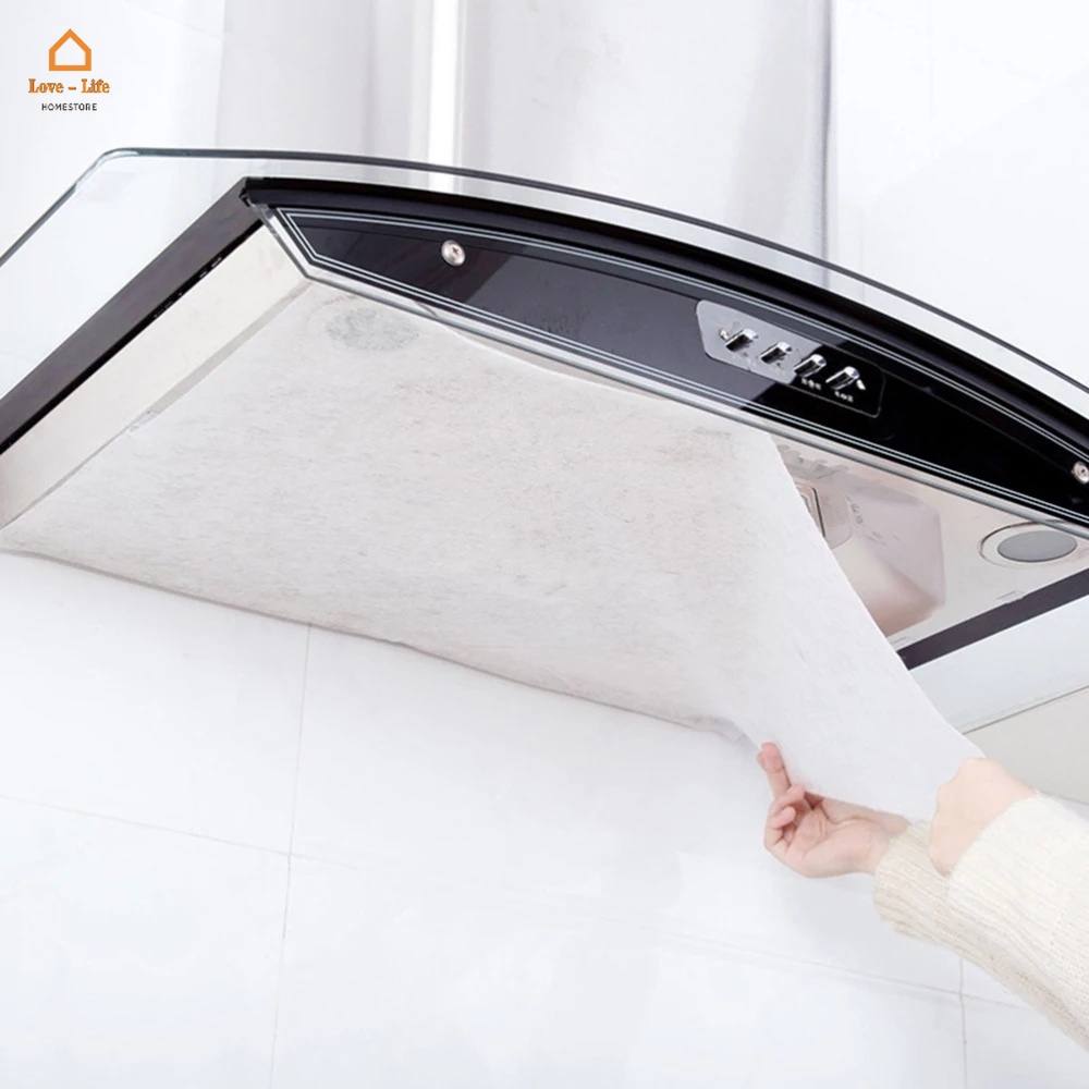 Kitchen Cooker Hood Oil Filter Paper /Non-Woven Anti Oil Cotton Filters ...