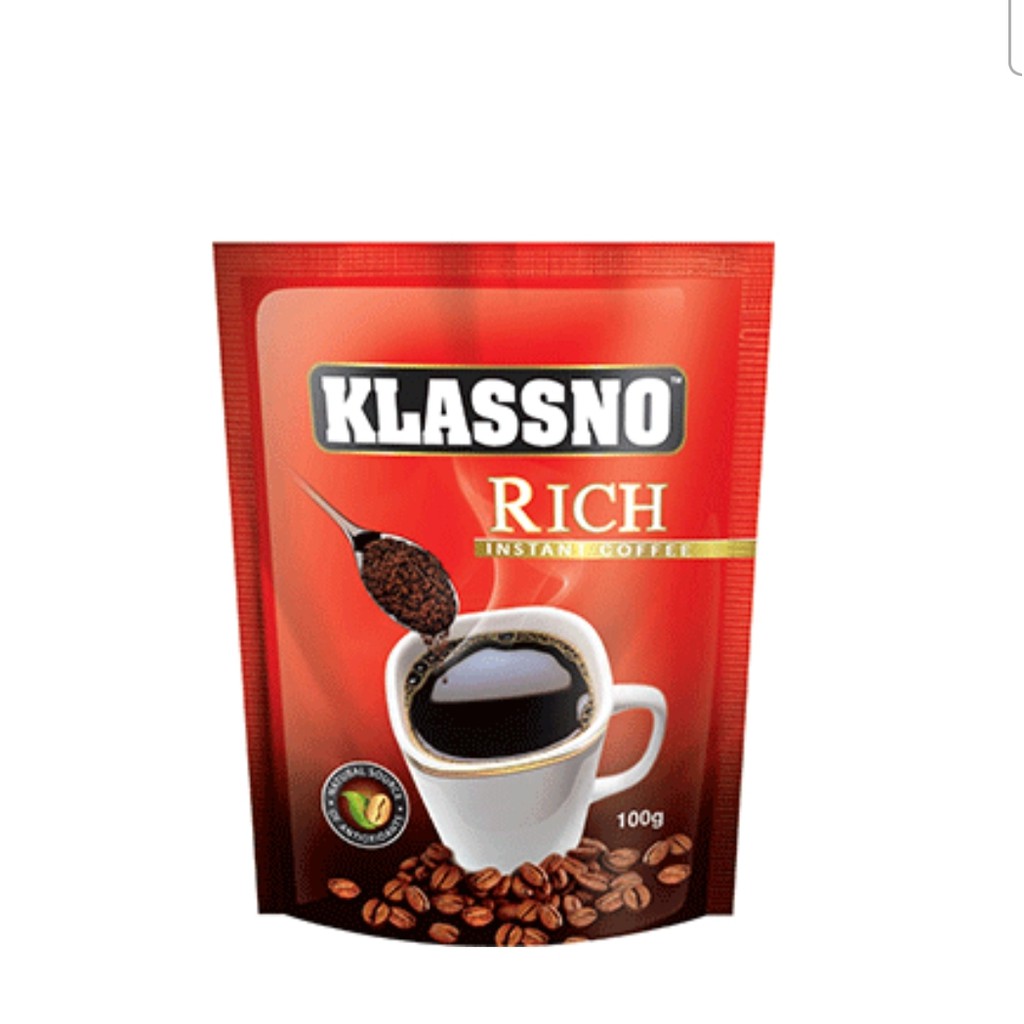 100g Klassno Rich Arabica Instant Coffee Pouch | Shopee Malaysia