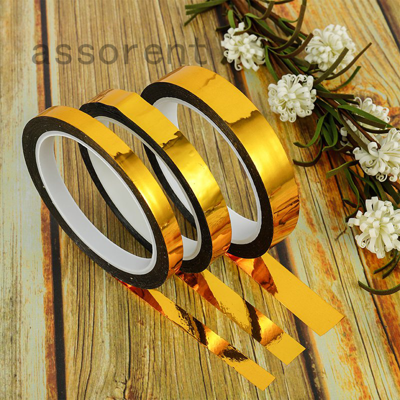 Golden tape gift packaging self-adhesive gold foil tape DIY handmade ...