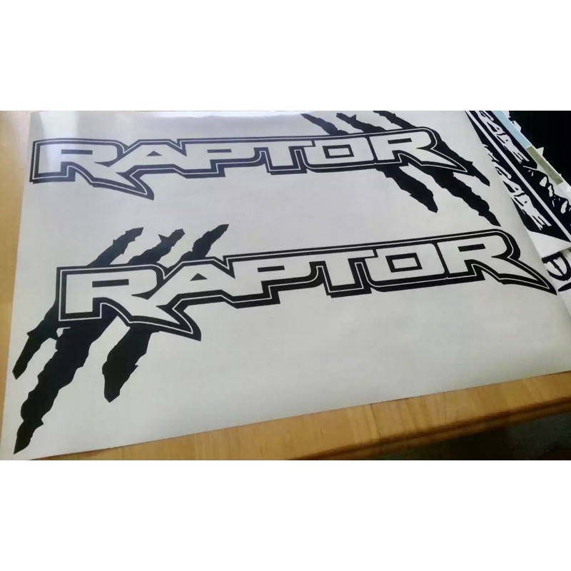 (Ready Stock) S456# Ford Raptor Monster Car Body Trunk Side Vinyl Decal ...
