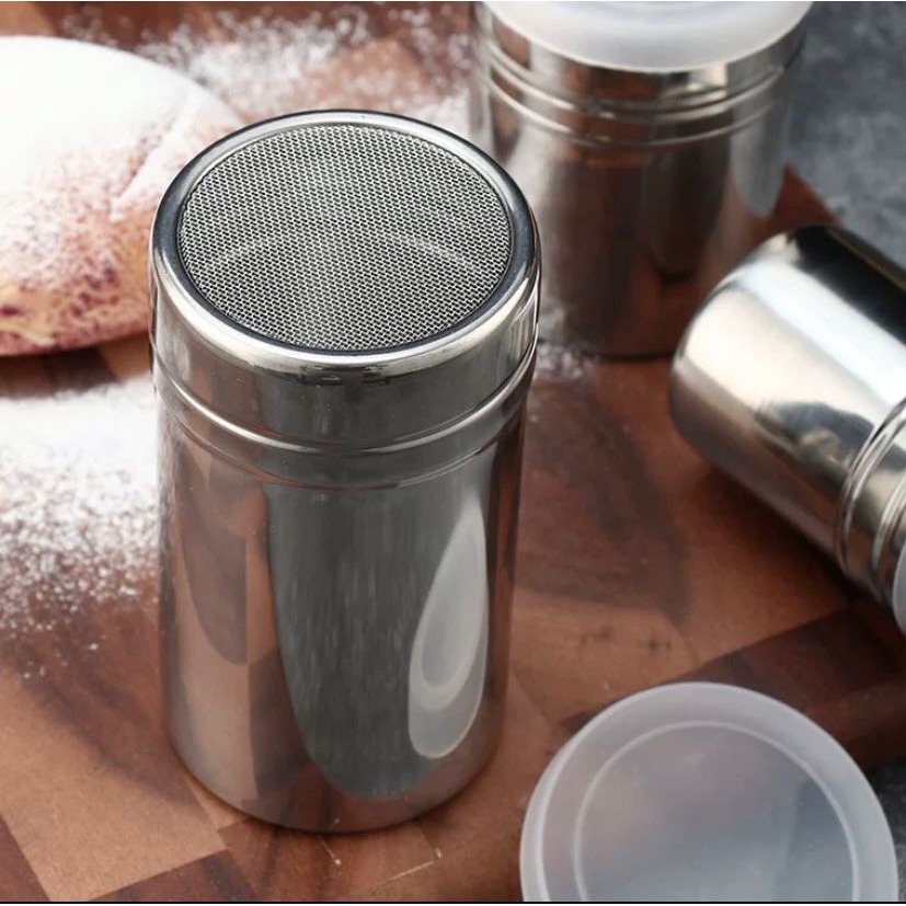 Sifter Can Mesh Shaker Seasoning Can Stainless Steel Dredge Shaker ...