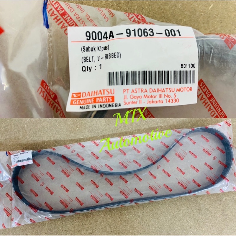 DAIHATSU Fan Belt 6PK1155 9004A-91063 Perodua Axia 1.0 / Bezza 1.0 ...