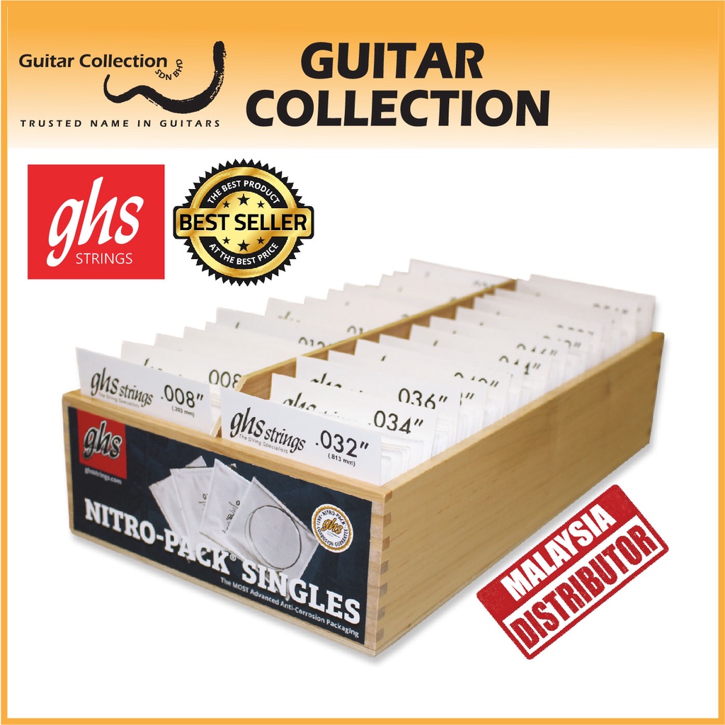 GHS Strings Nitro Pack Plain Single String for Guitar (008 - 019) | Shopee Malaysia