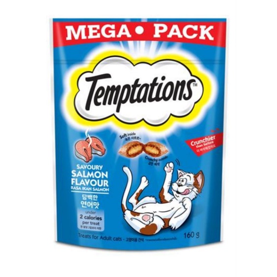 💜Temptations MEGA PACK 160g cat snack cat treats makanan ringan kucing ...