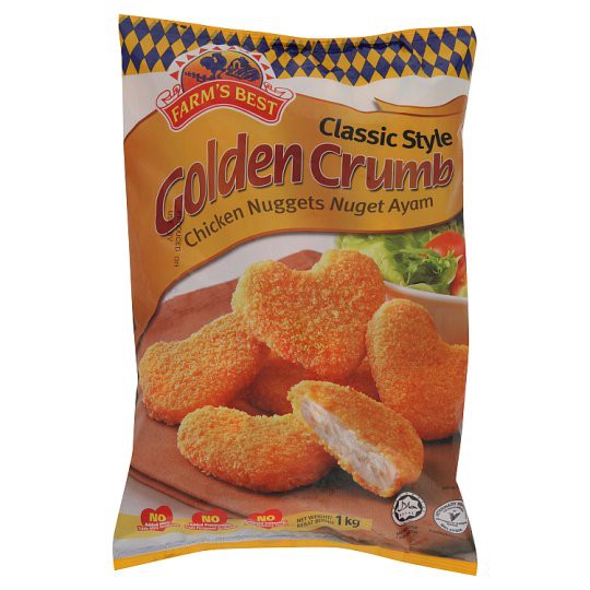 Farm's Best Classic Style Golden Crumb Chicken Nuggets 1kg | Shopee ...