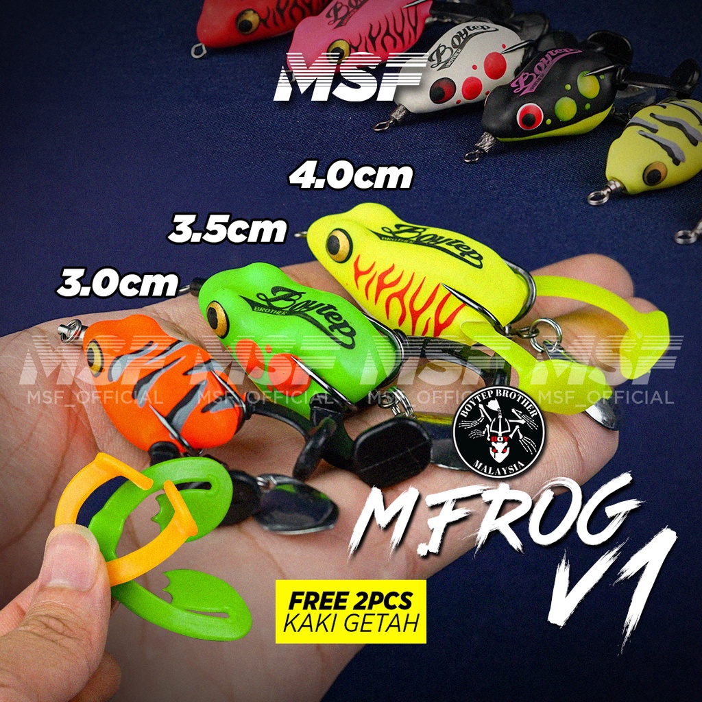 [MSF] Boytep M.Frog V1 3.0cm 3.5cm 4.0cm Soft Rubber Frog Thailand ...