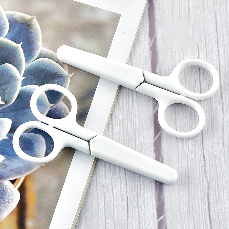 MUJI Style Minimalist Scissor With Protective Cover White Paper Cutter ...