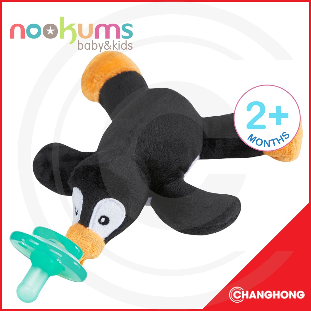 Nookums Paci-Plushies® – Puck Penguin (Animal Plushie with Pacifier ...