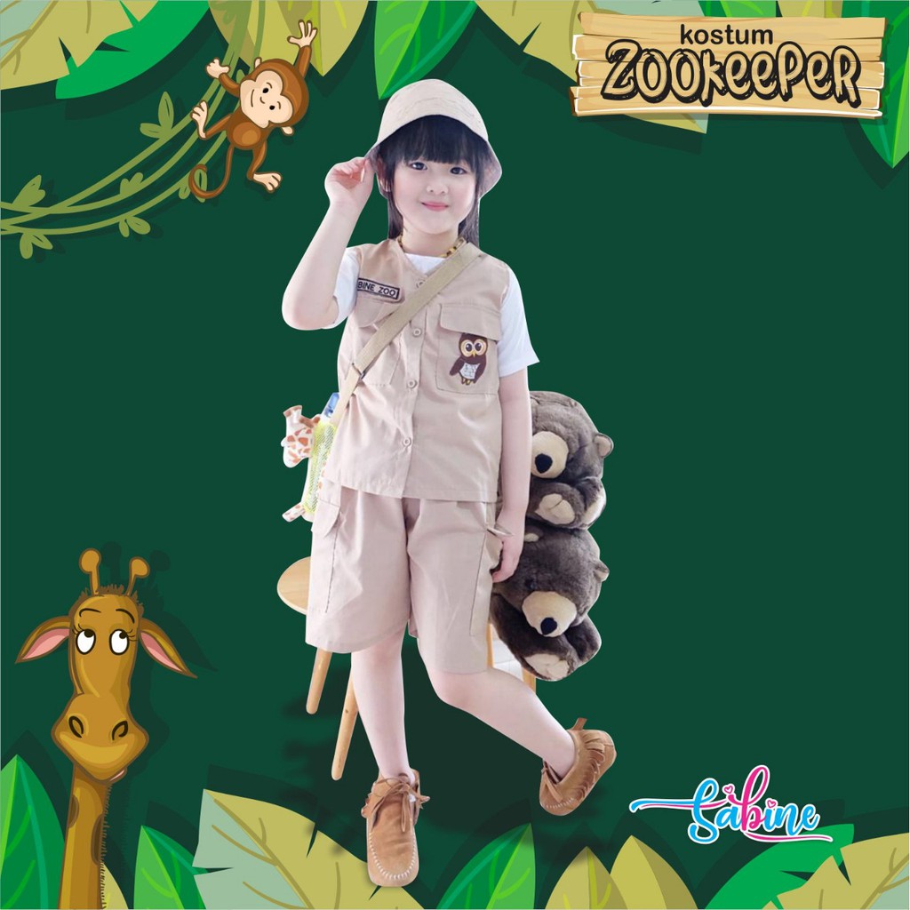 Zooteeper Children's Animal Handler Costume SAFARI ZOO Size 1-5 Years ...