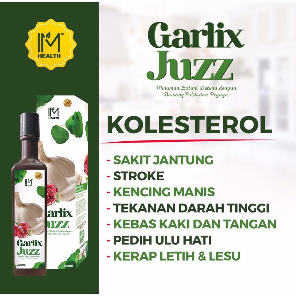 💥💥 Garlix Juzz Minuman Kesihatan | JUS KOLESTROL TINGGI | PENYAKIT 3 ...