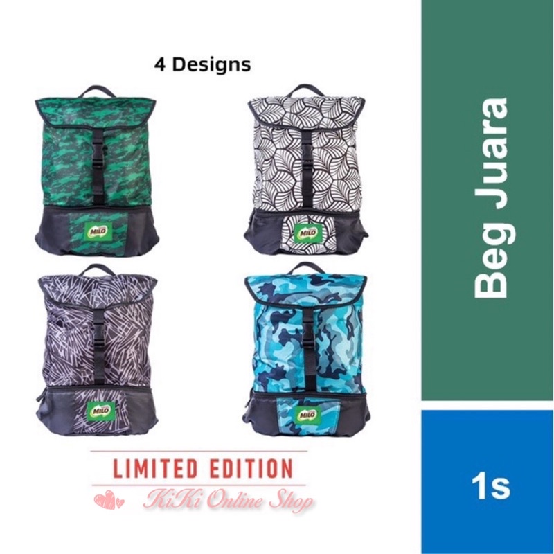 Milo 2 in 1 waist bag with Backpack Limited Edition Beg Juara 2 in 1 ...