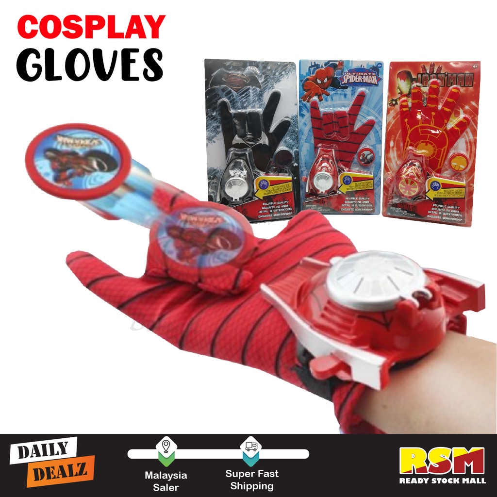 Superheroes Glove Launcher Toys Disc Shooter Wrist Blaster Transmitter ...