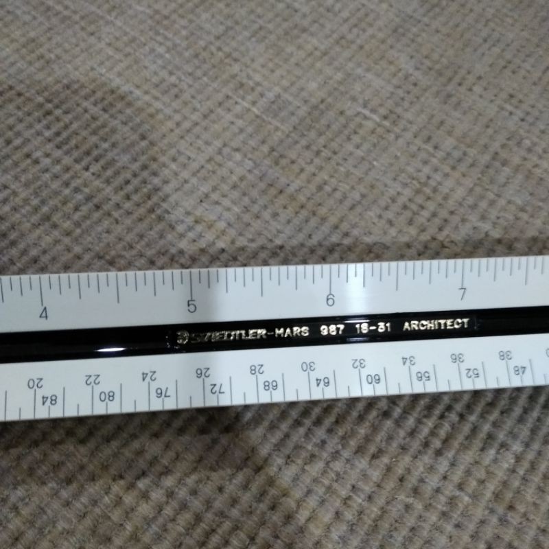 SCALE RULER Staedtler Mars Technical Triangular Reduction Scale Ruler ...