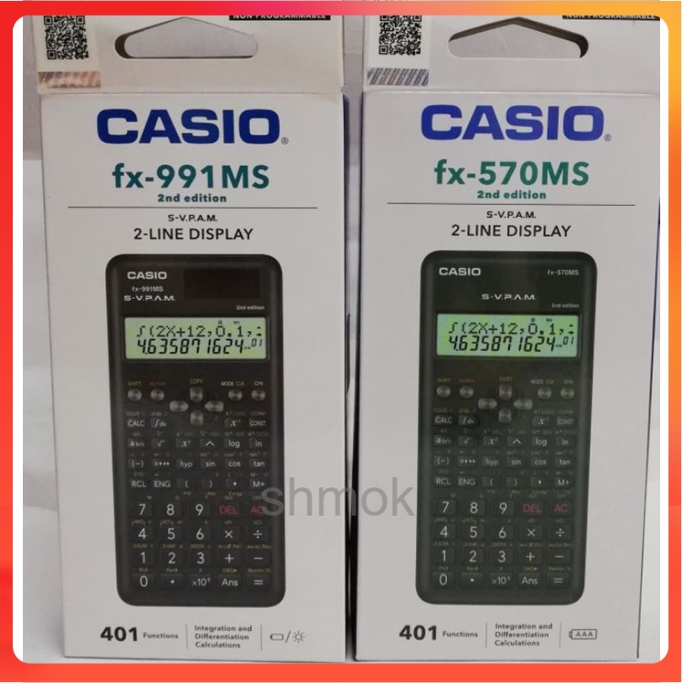 CASIO SCINTIFIC CALCULATOR FX-570MS & FX-991MS 2 nd edition | Shopee Malaysia