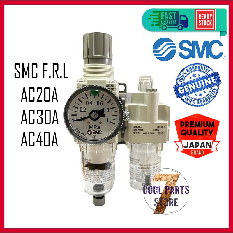 SMC Japan FRL Filter Regulator Lubricator Air Combination Pneumatic ...