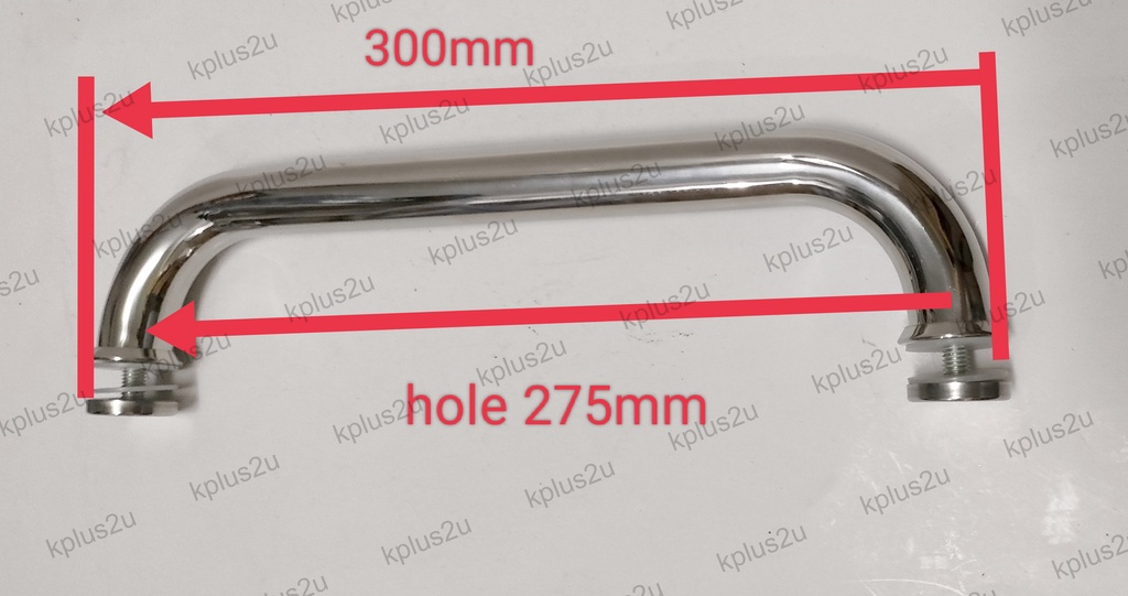 C Handle Glass Door Handle Single Side C handle 300mm handel pintu C ...