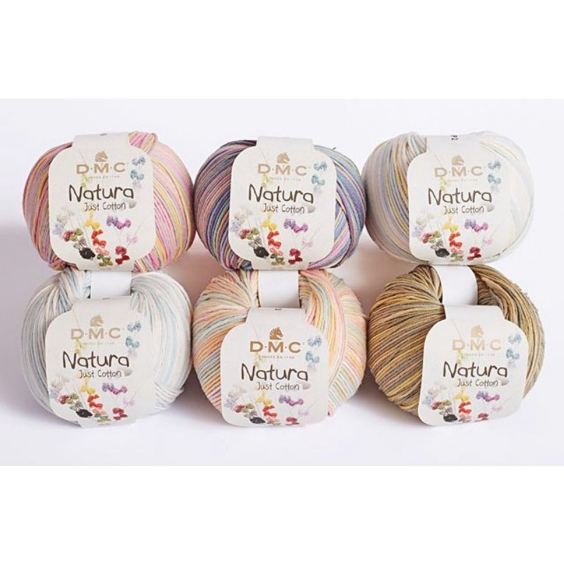 DMC Natura Just Cotton 100% Cotton Yarn For Knitting/Crochet 50g ...