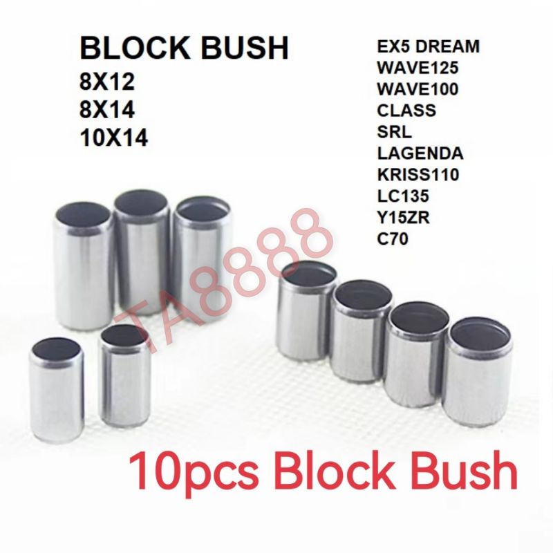 TA8888 10pcs Block bush C70 GBO EX5 KRISS110 LC135 WAVE125 Central blok ...