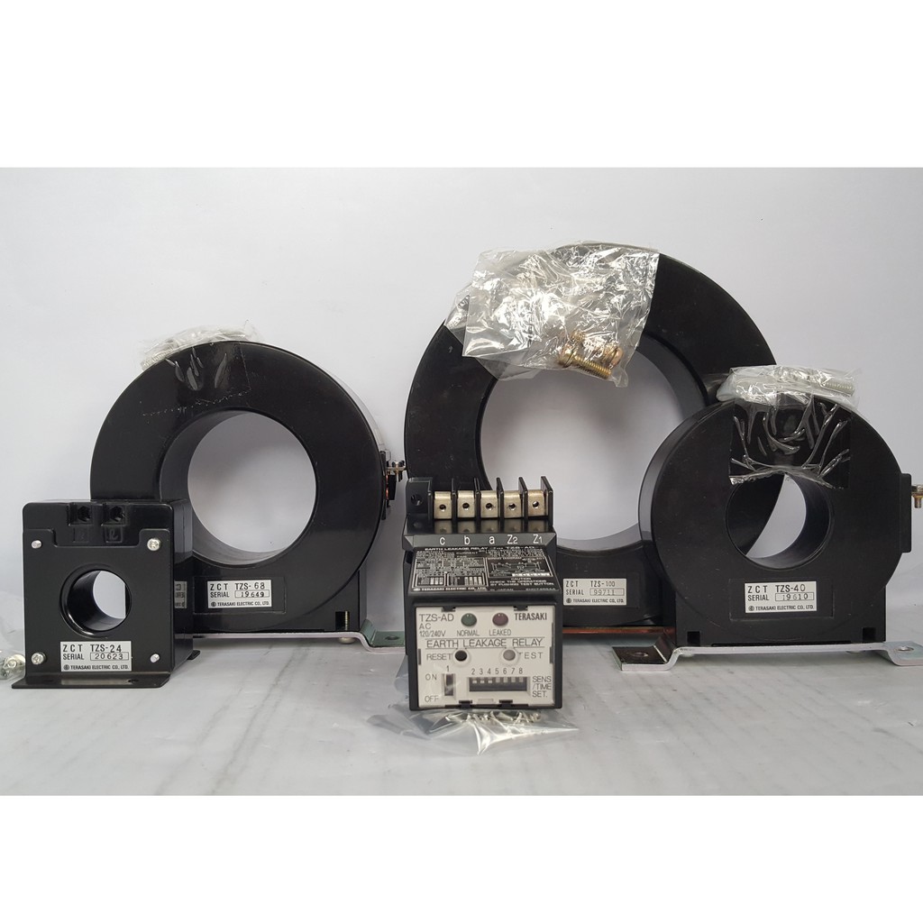 TERASAKI EARTH LEAKAGE RELAY TZS-AD MODEL TZS-24 TZS-40 TZS-68 TZS-100 ...