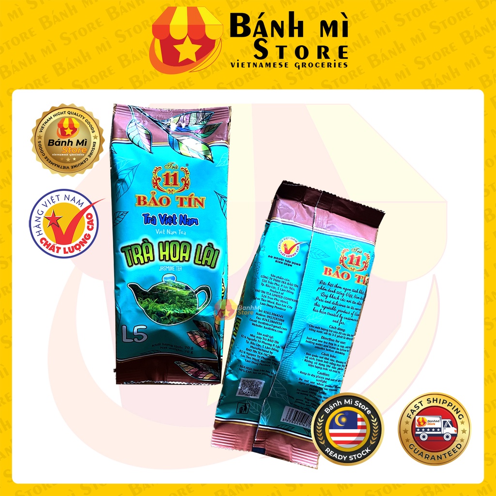 BAO TIN TRA HOA LAI 🇻🇳 | VIETNAM JASMINE GREEN TEA (70g x 6 PACK) | Shopee Malaysia