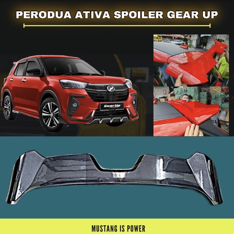 PERODUA ATIVA SPOILER GEAR UP【MADE IN MALAYSIA】 | Shopee Malaysia