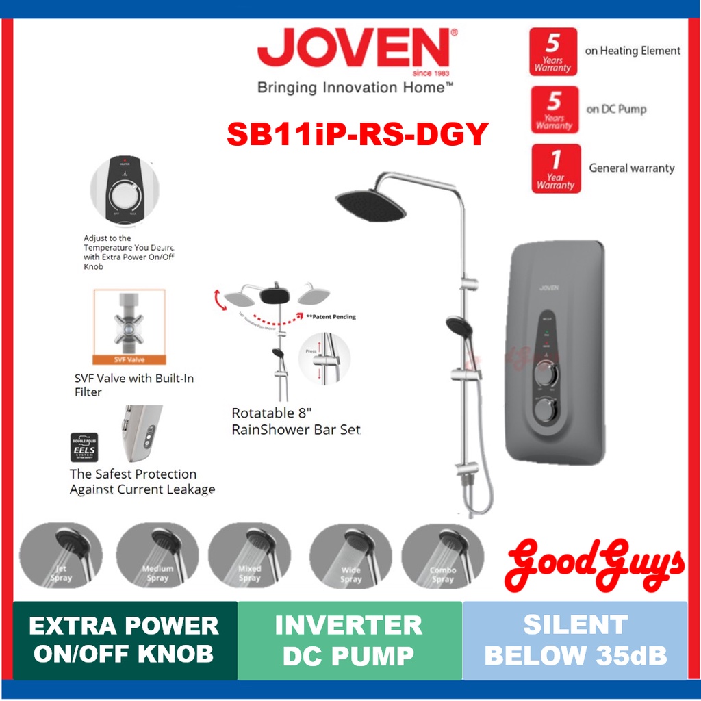 JOVEN SB11iP/SB11iP-RS INVERTER DC PUMP INSTANT WATER HEATER (SB11iP/SB11iPRS) | Shopee Malaysia