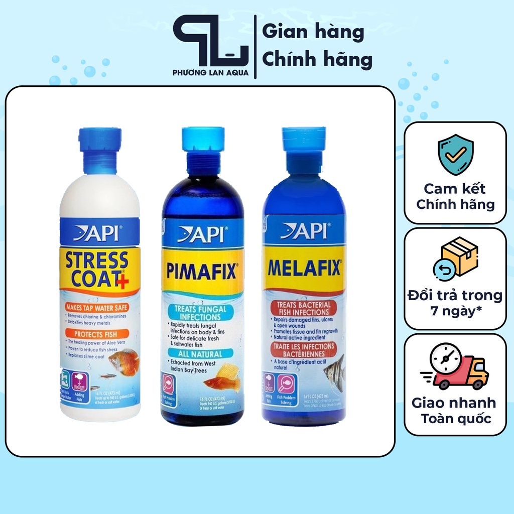 Set of 3 antibacterial fish tank disinfectant solution products to help ...