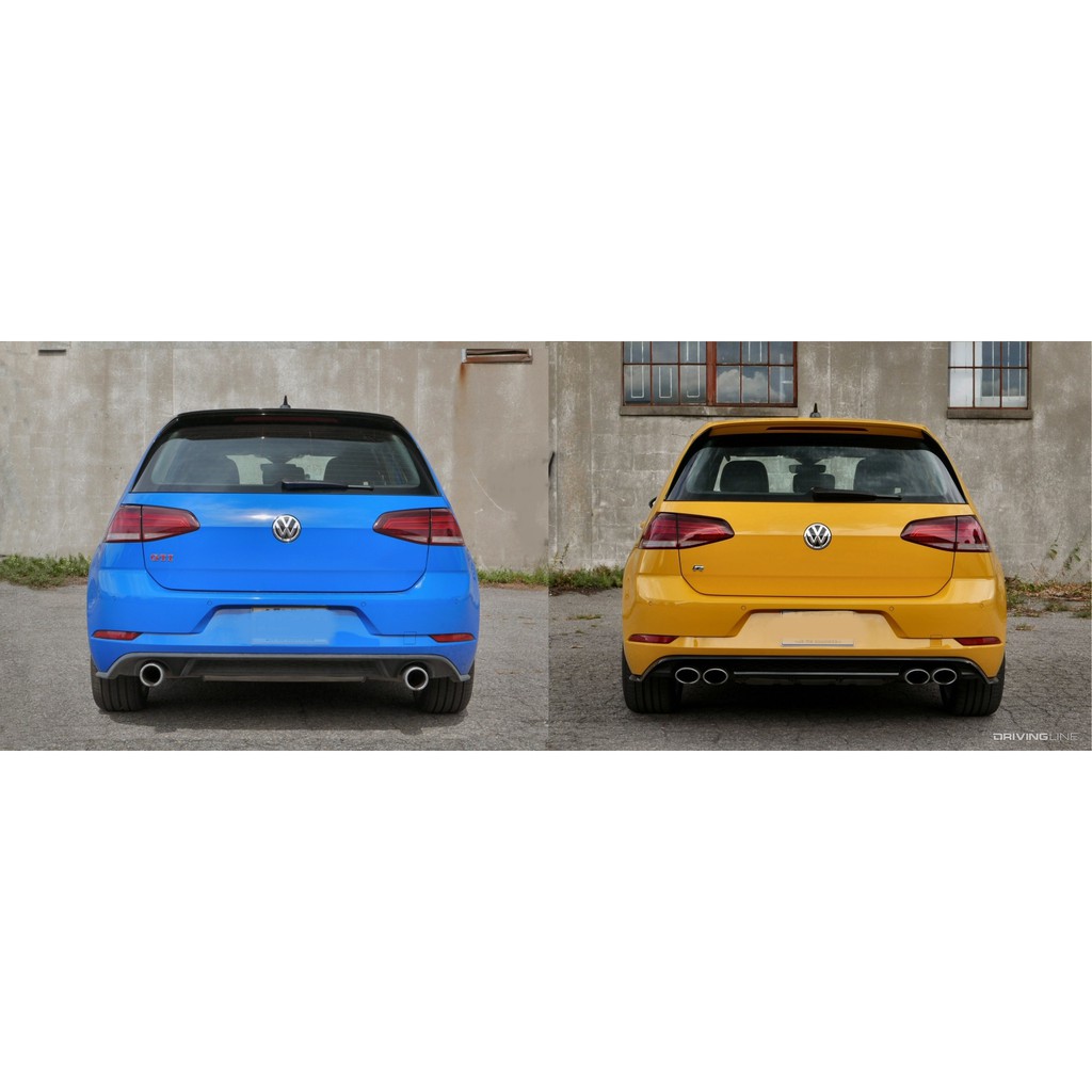 volkswagen golf mk7 rear bumper gti r 7.5 style for mk7 7.5 upgrade ...