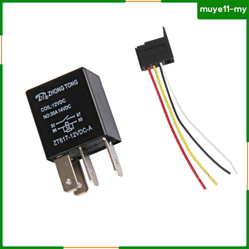 [muyeadMY] Car Truck 12v 30a Relay with 4pin Socket | Shopee Malaysia