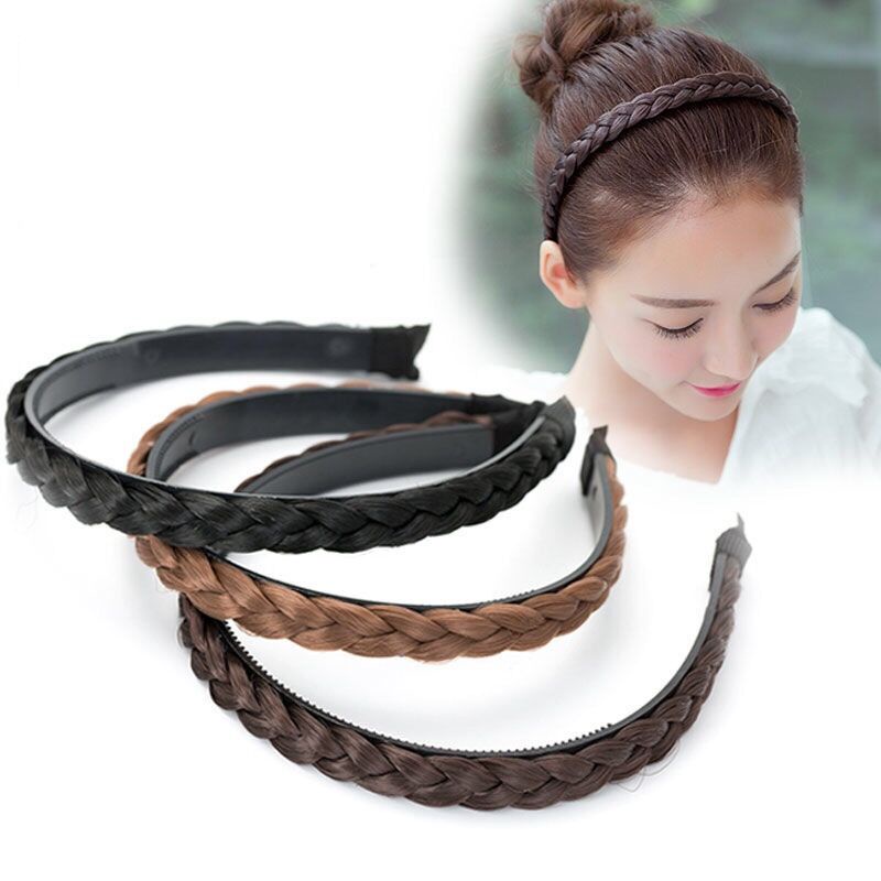 Twist Braided Hair Wig Headband Braids Forehead Braids Toothed Hairband ...