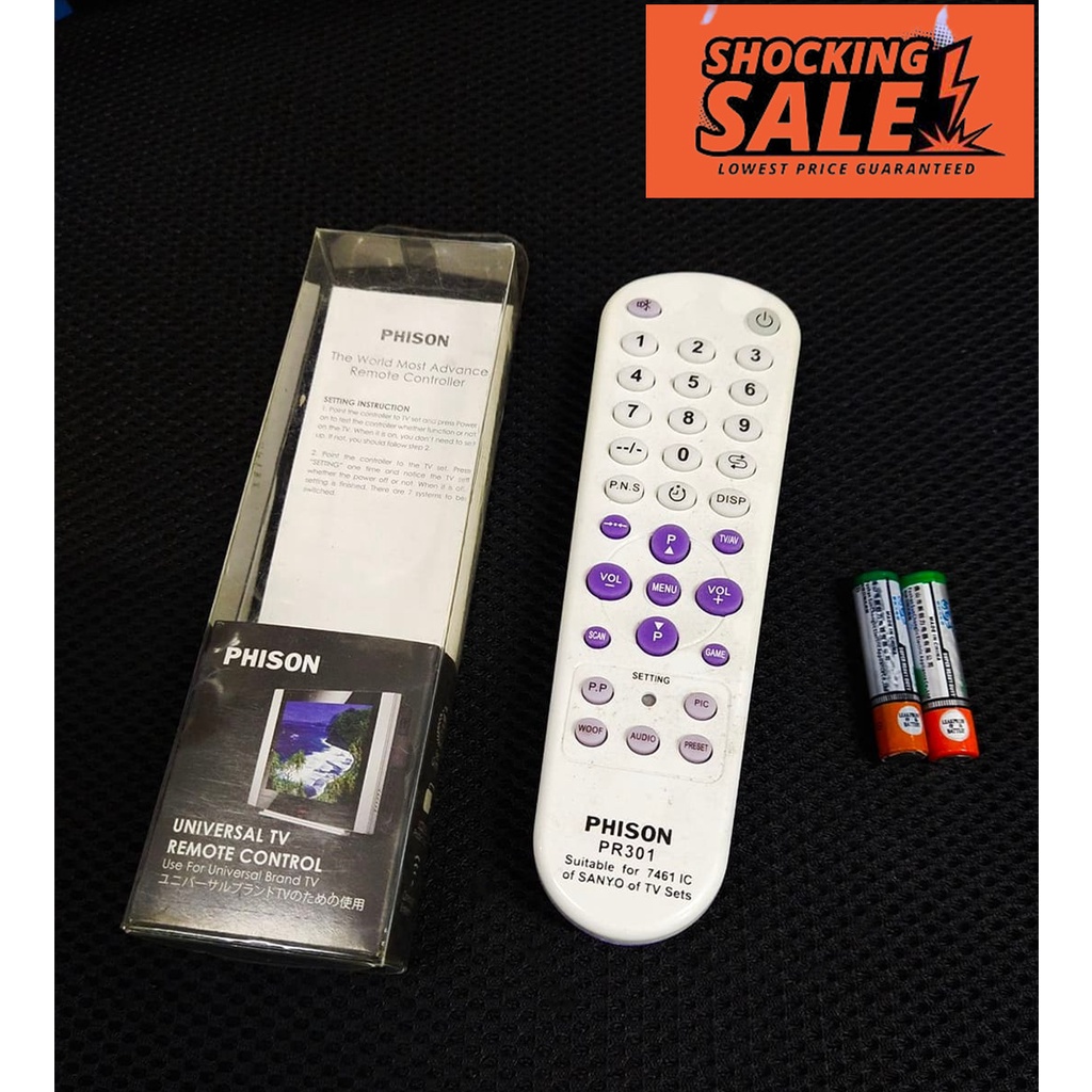 ⚡️SHOCKING SALE⚡️ FREE BATTERY MULTI UNIVERSAL LCD LED TV CONTROL ...