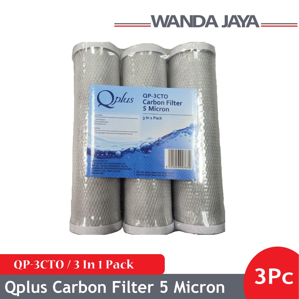 Qplus Carbon Filter 5 Micron (QP-3CTO) (3 in 1 Pack) CTO filter ...
