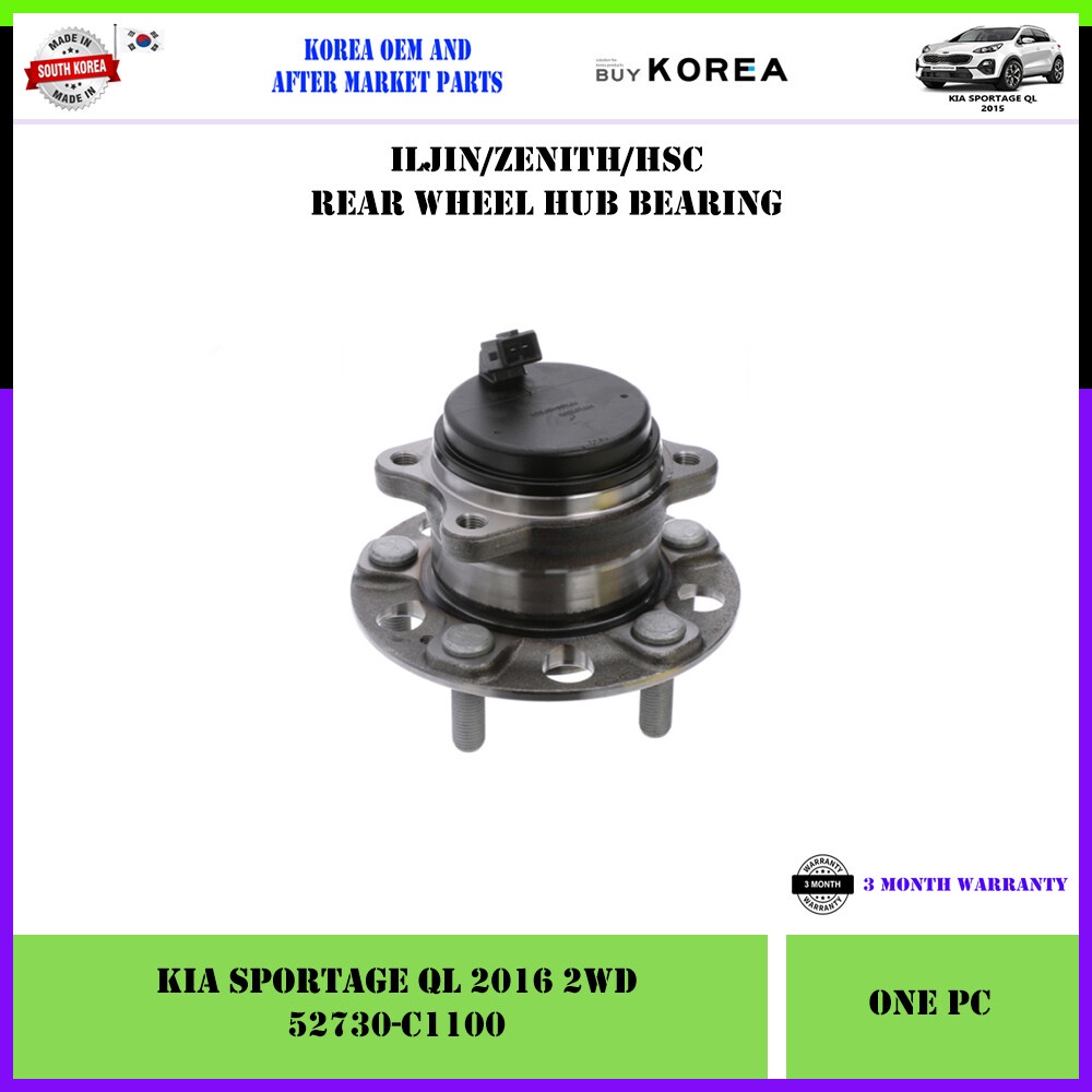 Kia Sportage QL 2WD 2016 Rear Korea Aftermarket Wheel Hub Bearing 1pc ...