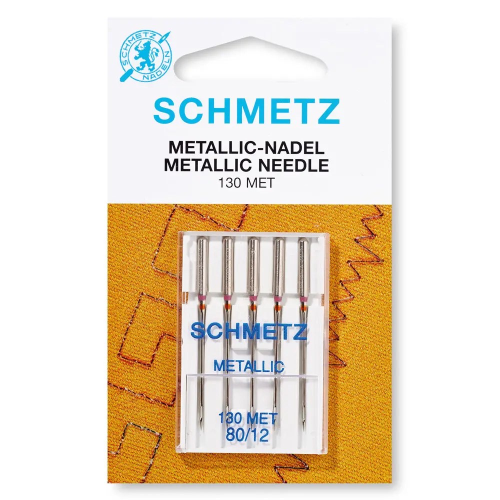 Schmetz Metallic Needle 80/12 & 90/14 / Jarum Metallic / Jarum Benang ...