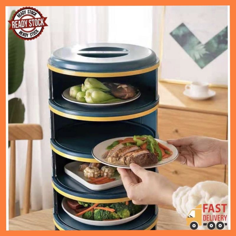 New Model Food Cover Food Storage Transparent Stackable Food Insulation ...