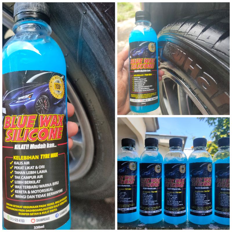 🔥🔥🔥PROMOSI 🔥🔥Blue Wax Tyre Silicone Free Span (wangi, Kilat & X ...