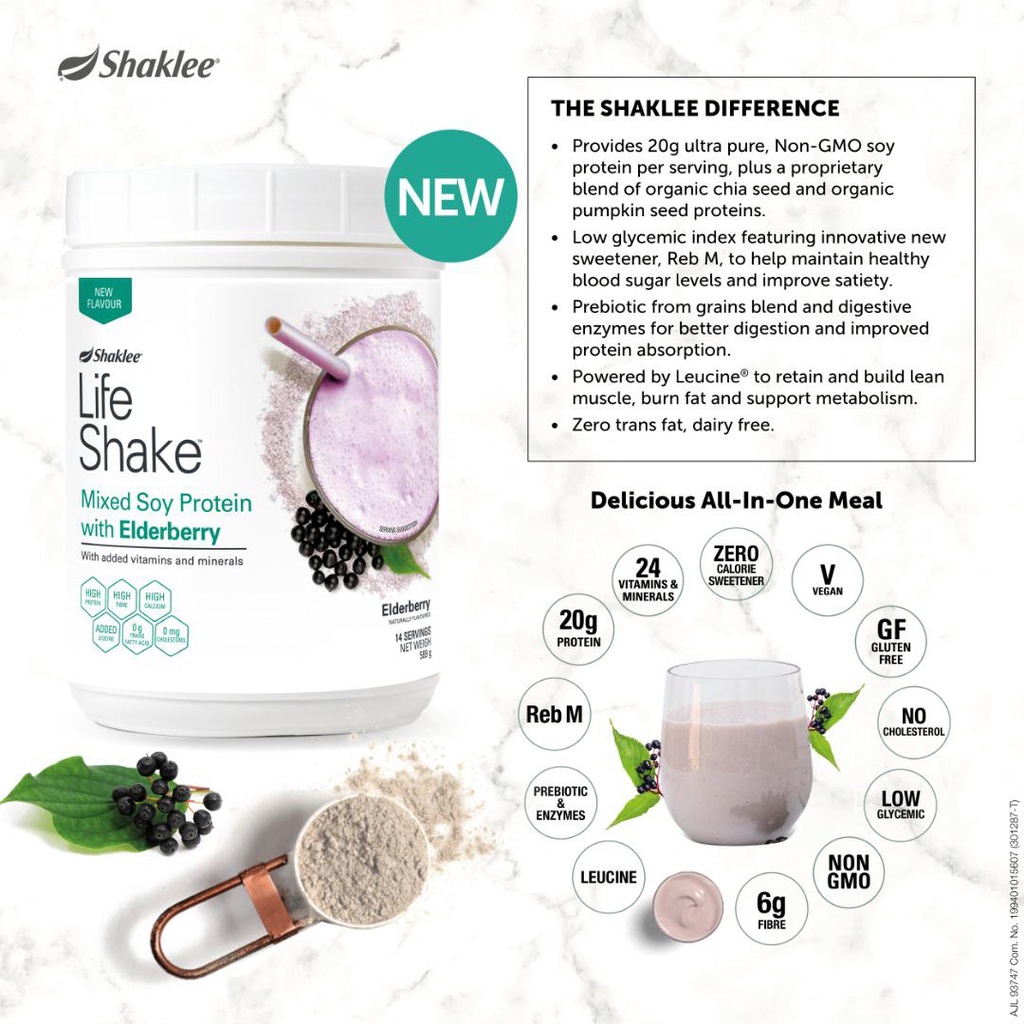 SHAKLEE Life Shake Elderberry 586g | Shopee Malaysia