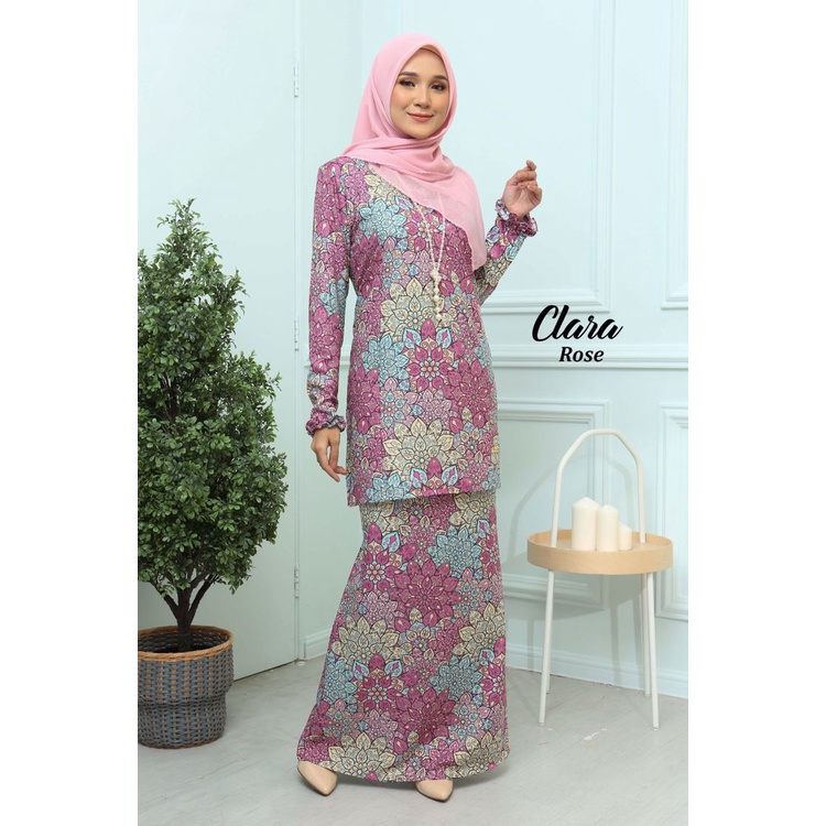 ADEL Kurung Clara Baju Kurung Moden 2023 Kurung Ironless Baju Raya 2024 BF Friendly Muslimah ...